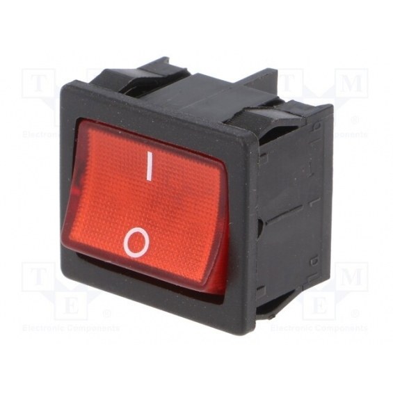 Interruptor Basculante Luminoso Rojo Bipolar OFF-ON de OEM en ...