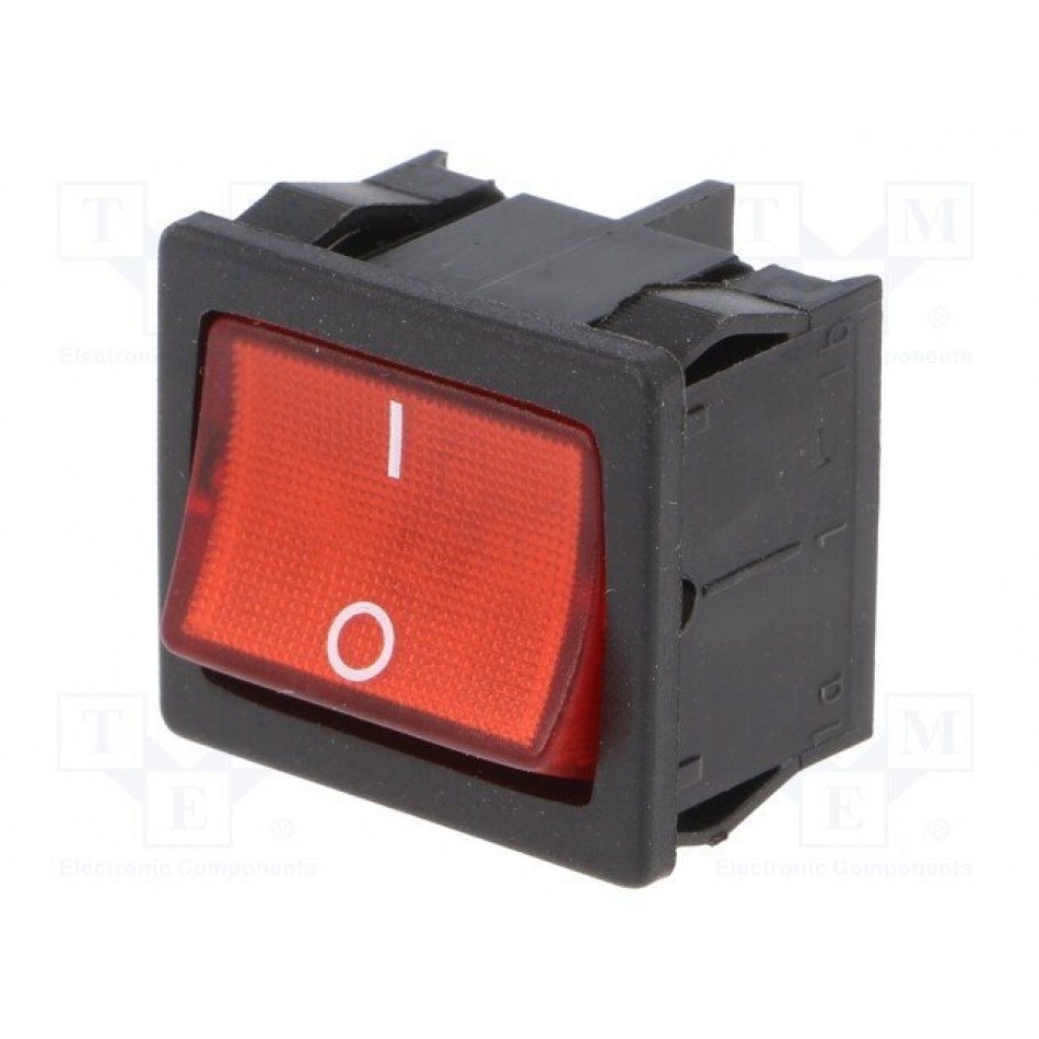 Interruptor Basculante Luminoso Rojo Bipolar OFF-ON de OEM en ...