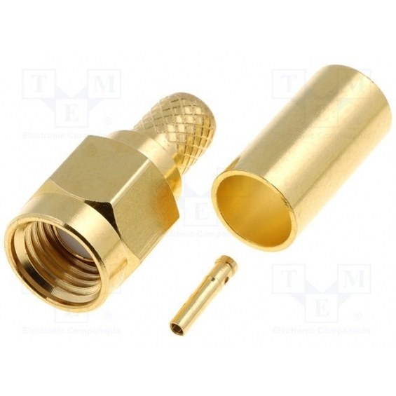 Conector SMA Macho RG58 CRIMPAR pin Central macho REFORZADO de OEM en ...