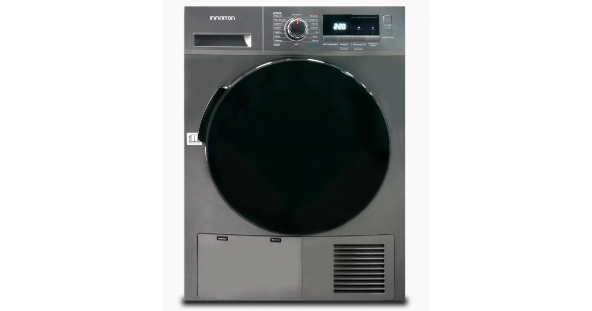 Secadora de condensación Infiniton SDDG85C, 8kg, 16 programas, Display ...