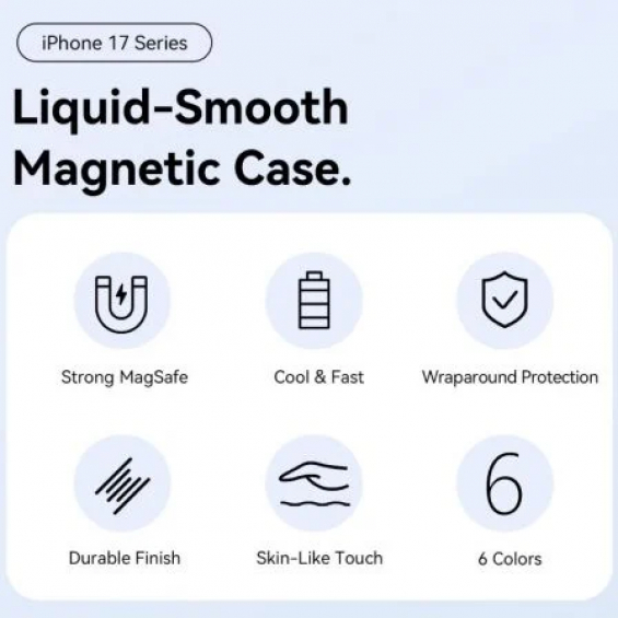 Funda Silicona con Magsafe Vention KVCBCG-20 Compatible con iPhone Air ...