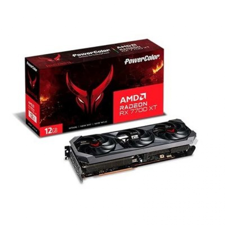 TARJETA GRÁFICA POWERCOLOR RX 7700XT 12GB GDDR6 RED DEVIL de Powercolor ...