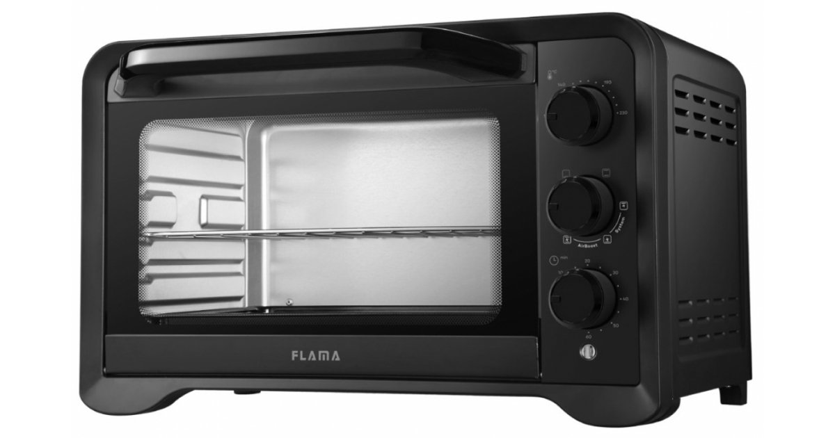 Horno compacto de sobremesa mini 1538FL, 45 litros, 2000W, Grill, 6 ...