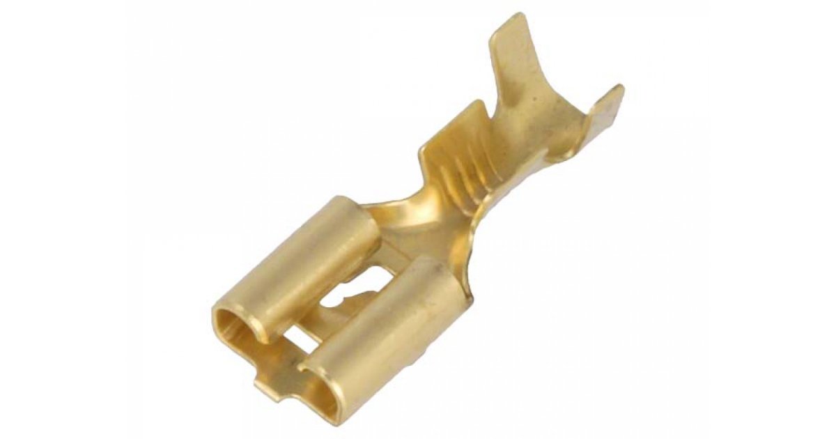 Terminal Faston Hembra 6,3mm con Reten sin Aislar 14327-00 (100 Uds) de ...