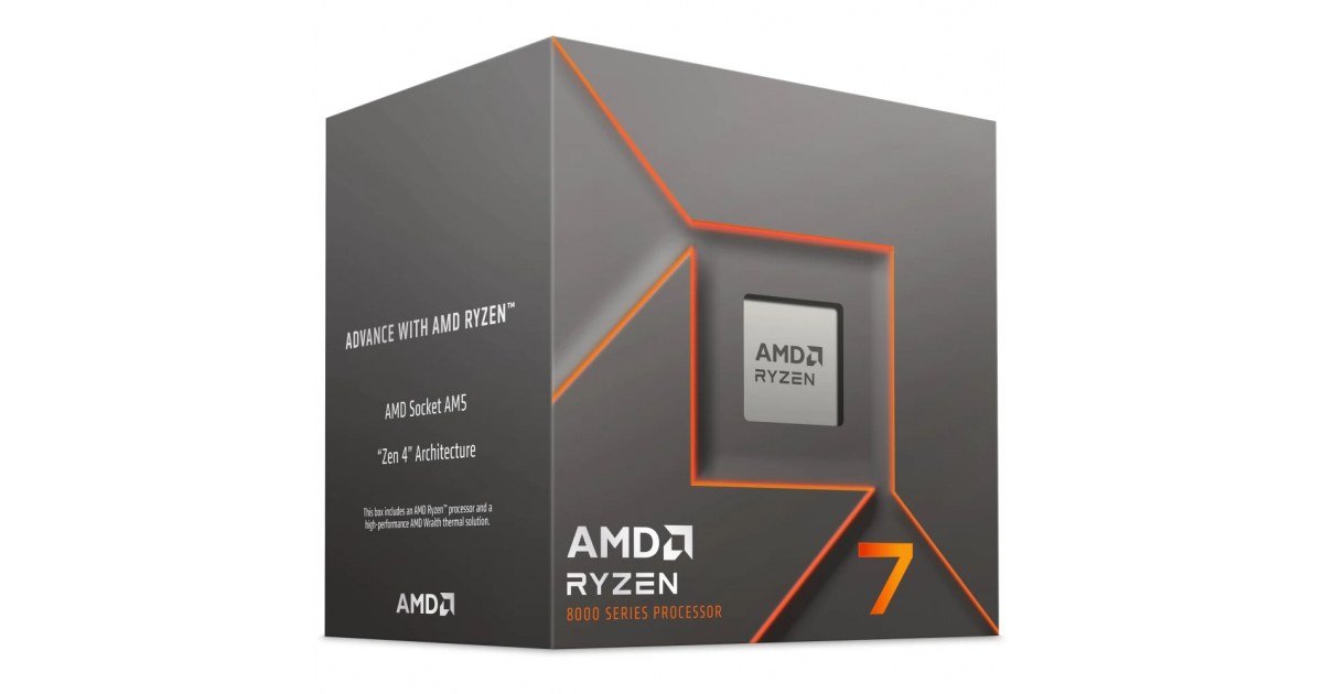 PROCESADOR AMD RYZEN 7 8700F 8 NUCLEOS 4.1 GHZ SOCKET AM5 DISIPADOR…