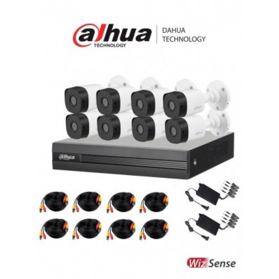 KIT DE VIDEOVIGILANCIA DAHUA TECHNOLOGY 8 CANALES SIN DISCO de…
