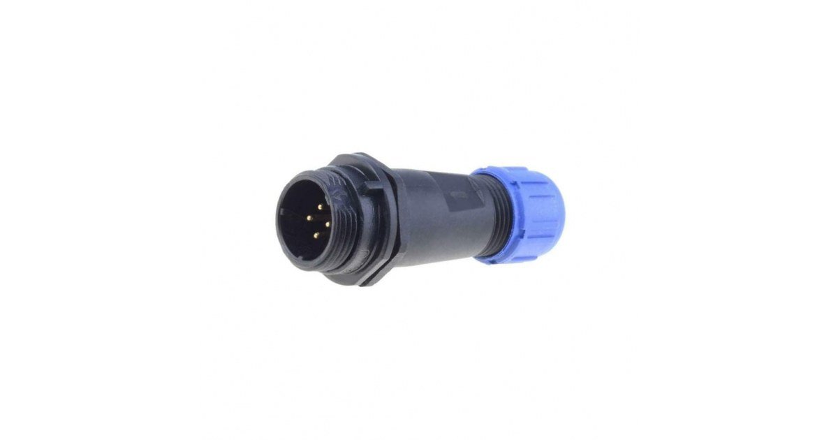 Conector Macho 4 pines IP68 Redondo con Rosca Exterior AEREO de OEM en ...