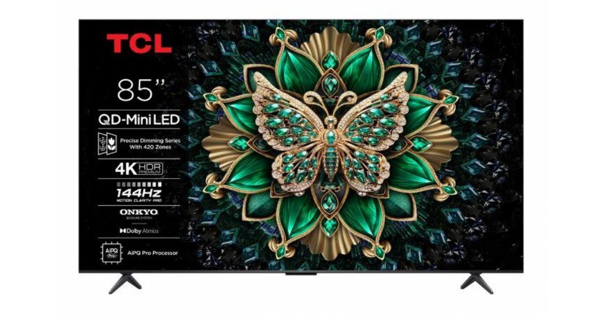 Televisión QLED OLED Mini LED TCL 85C6K, 85", 4K Ultra HD, Smart TV, MINILED, Google TV, HDR ...