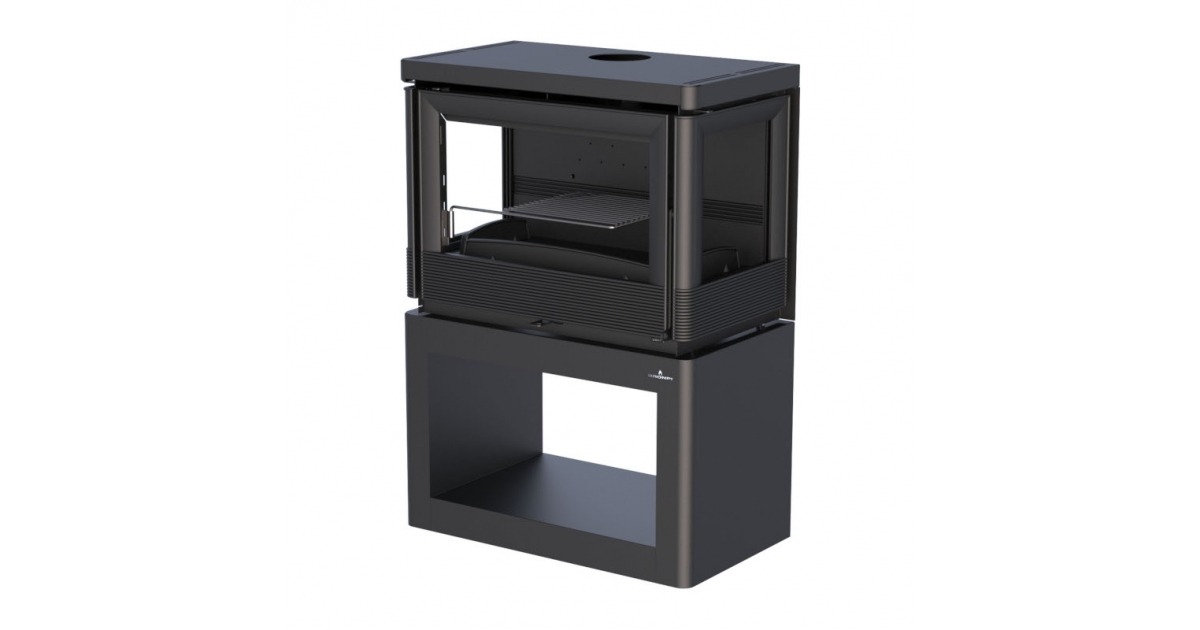 Estufa de leña Bronpi VERSALLES 12 kW con leñero - Estufas y Calderas ...