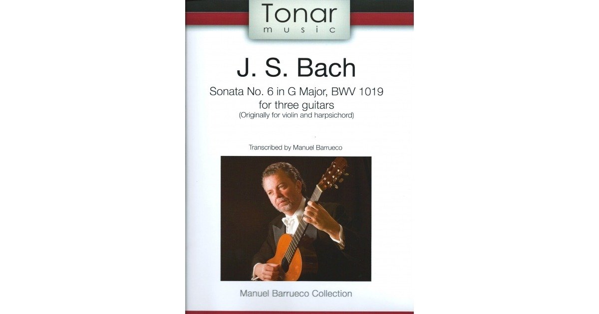 Bach, Sonata N 6 para Tres Guitarras