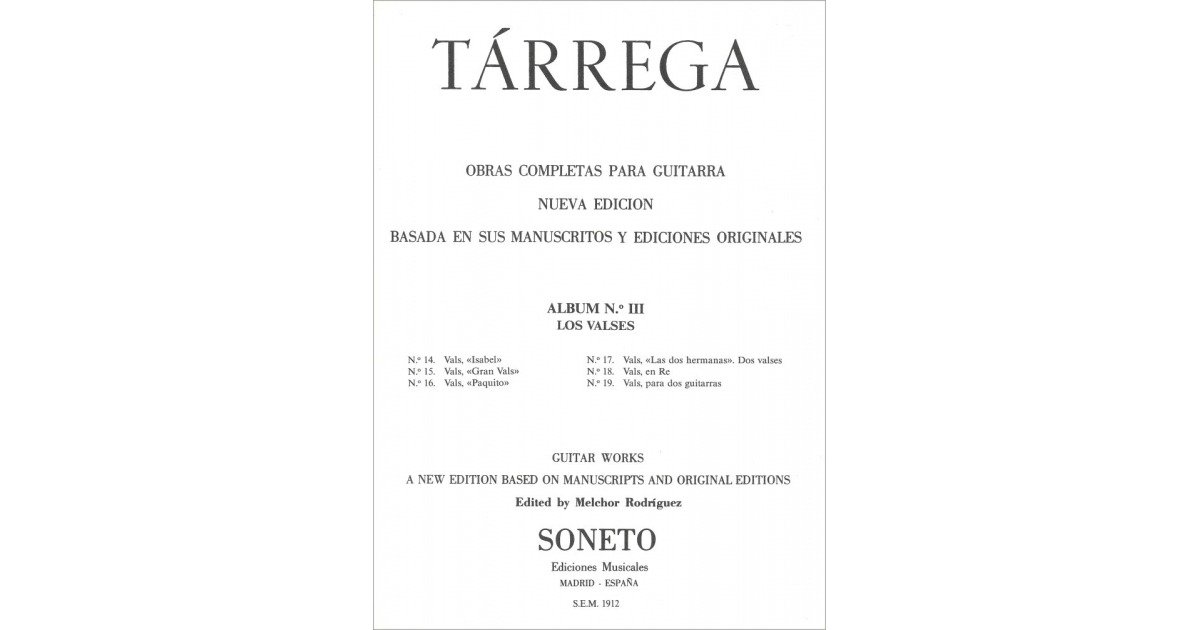 TARREGA Album N III
