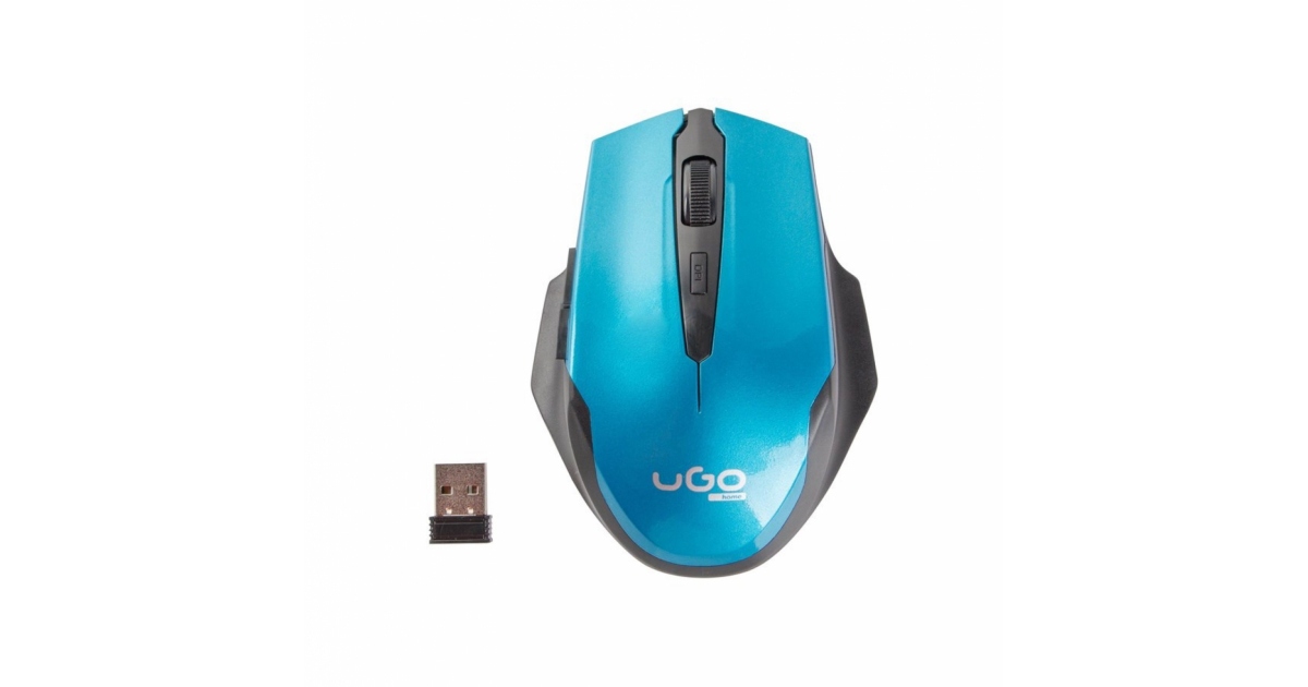 Ugo raton inalambrico office my-07 blue 1800dpi 6 botones