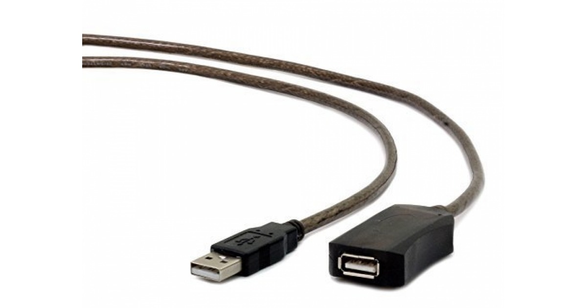 gembird cable usb 2.0 aa (alargo activo) mh 10m negro de gembird en ...