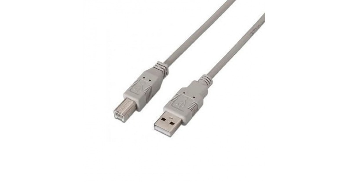 cable usb(a) a usb(b) aisens a101-0003 beige de aisens en cables pc usb ...
