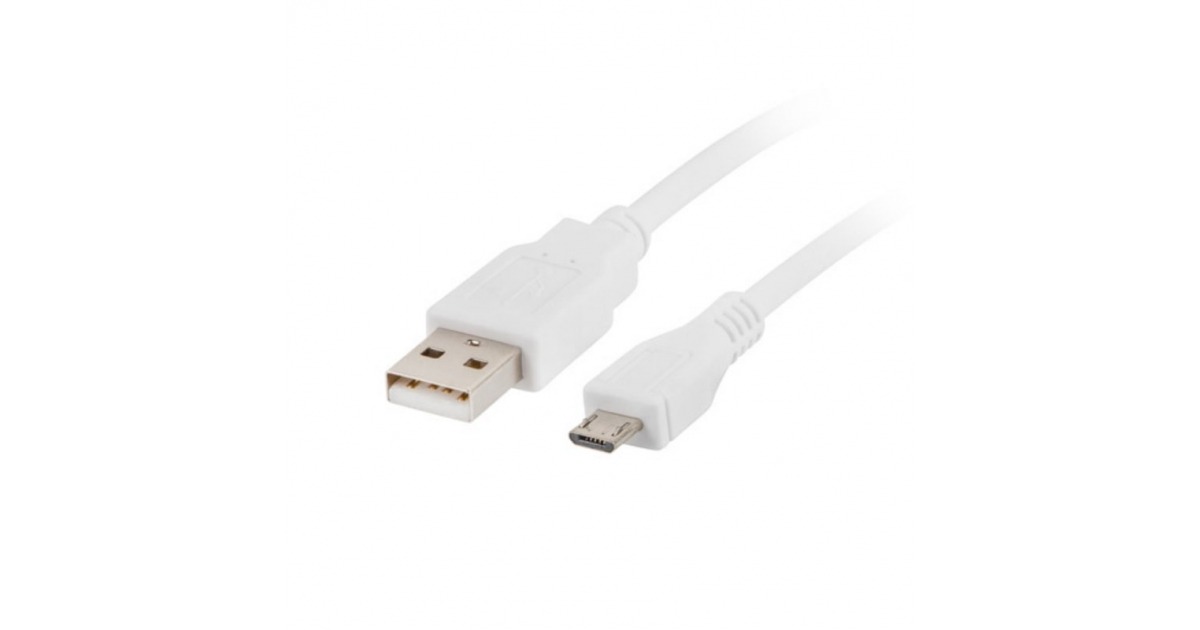 lanberg cable ca-usbm-10cc-0018-w usb macho a micro usb macho,blanco,1.8 metros de lanberg en ...