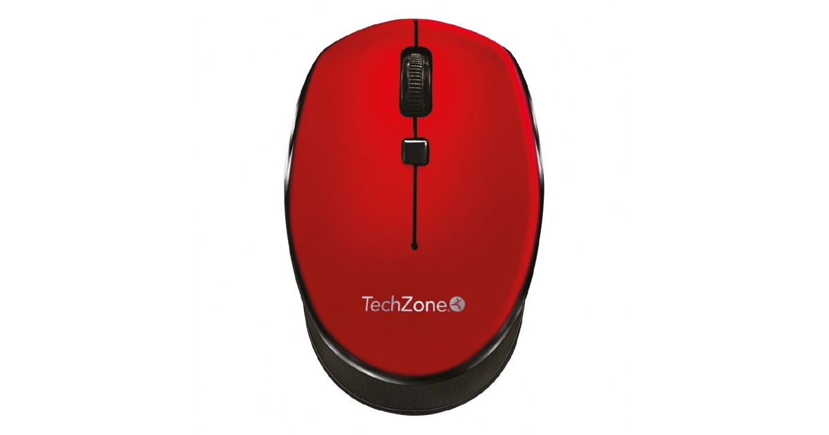 MOUSE TECHZONE TZ19MOU01-INAR OPTICO NANO USB BOTONES ROJO de TECHZONE…