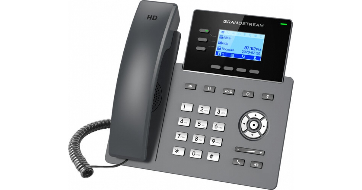 TELÉFONO IP 2 PUERTOS DE RED GIGABIT, PANTALLA LCD RETROILUMINADA…