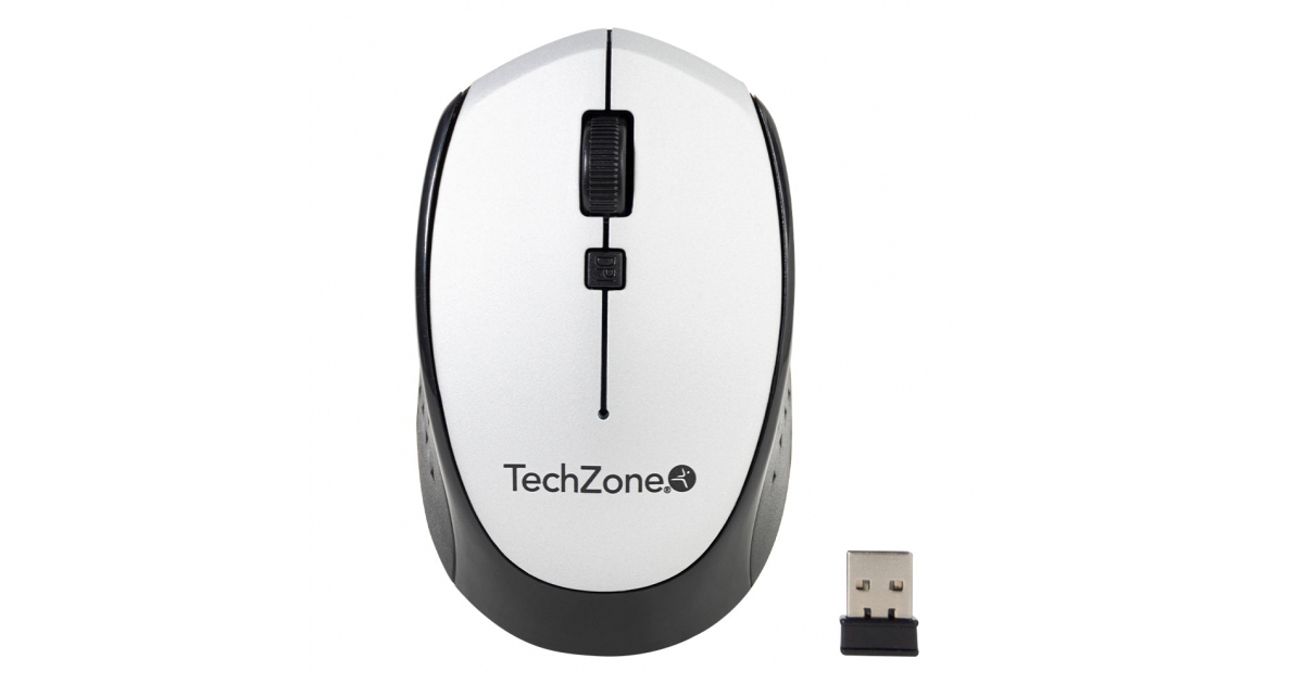MOUSE TECHZONE TZ19MOU01-INAPL OPTICO NANO USB BOTONES PLATA de…