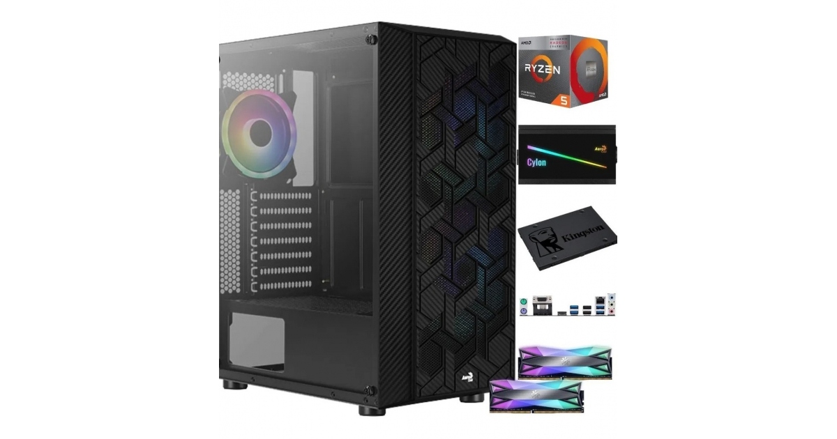 Pc Gamer Barata Ryzen 5, 16 Ram, Ssd, Fuente Certificada de TECNOWOW…