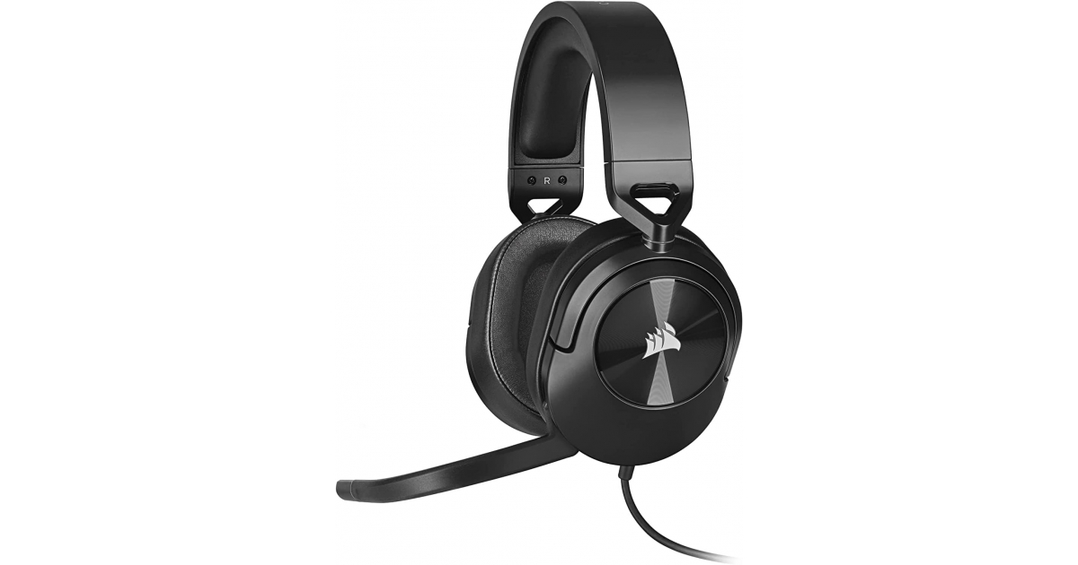AUDIFONOS CORSAIR HS55 STEREO NEGRO 3.5 MM CMIC de CORSAIR en Audífonos…