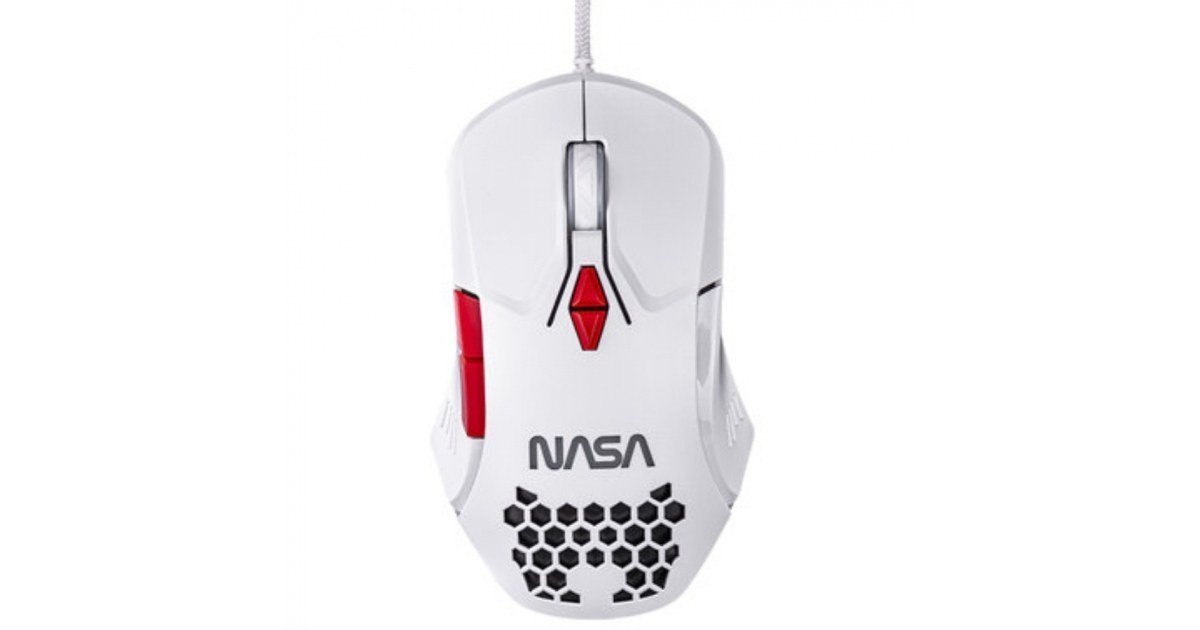 MOUSE GAMER NASA BY TECHZONE NS-GM04 ALAMBRICO LED RGB BLANCO de…