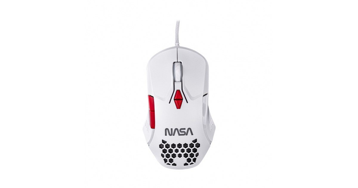 MOUSE GAMER NASA BY TECHZONE NS-GM04 ALAMBRICO LED RGB BLANCO de…