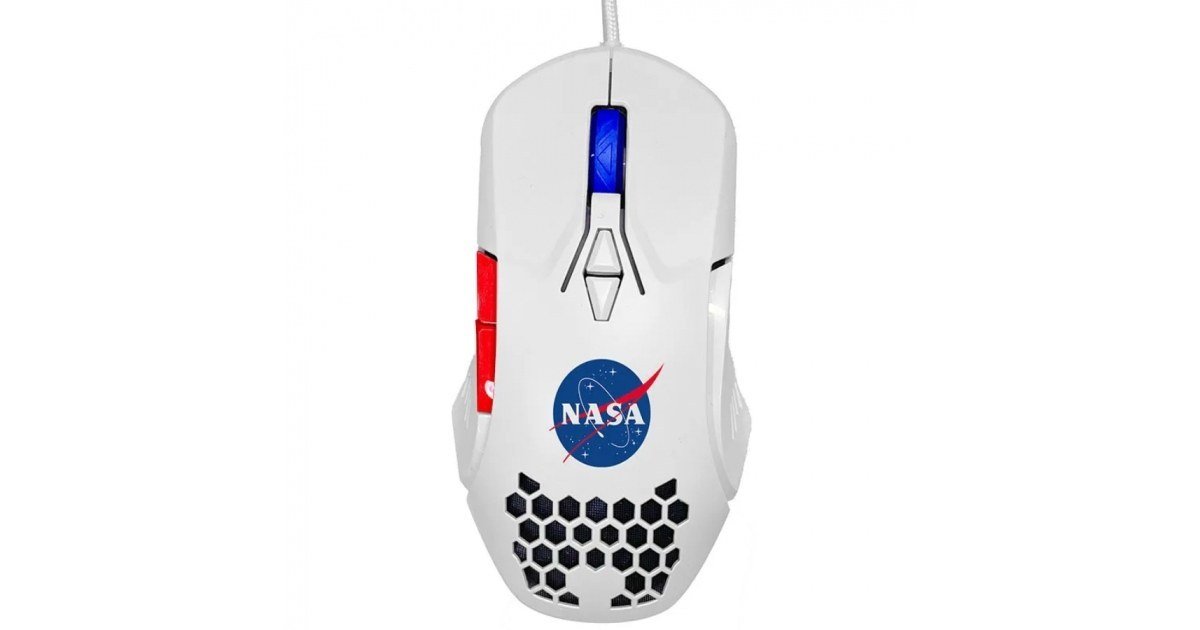 MOUSE GAMER NASA BY TECHZONE NS-GM03 ALAMBRICO LED RGB BLANCO de…