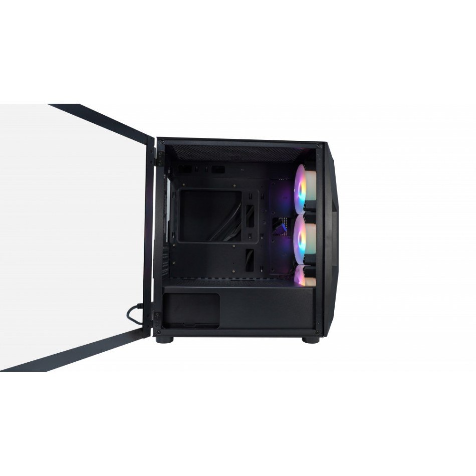 GABINETE GAMING SEOUL, EVOTEC EV-1019, 3 VENTILADORES, USB 3.0…