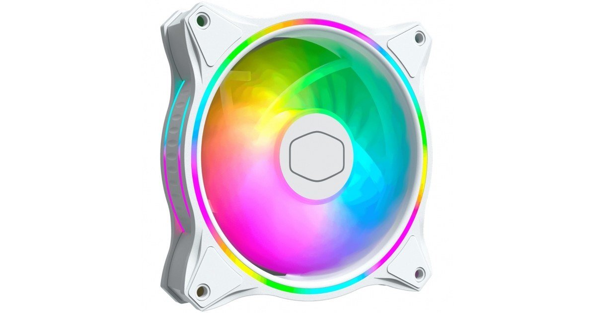 VENTILADOR COOLER MASTER MASTERFAN MF120 HALO,BLANCO,ARGB de COOLER…