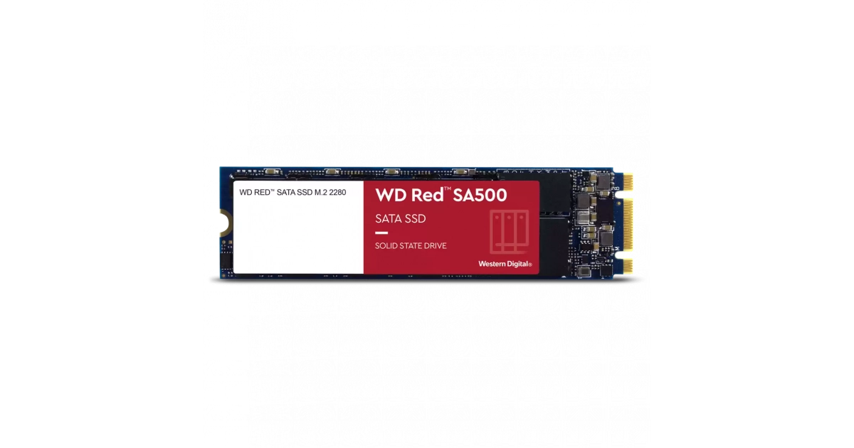 UNIDAD SSD M.2 WD 1TB (WDS100T1R0B) RED, SATA3, 2280 de WESTERN…