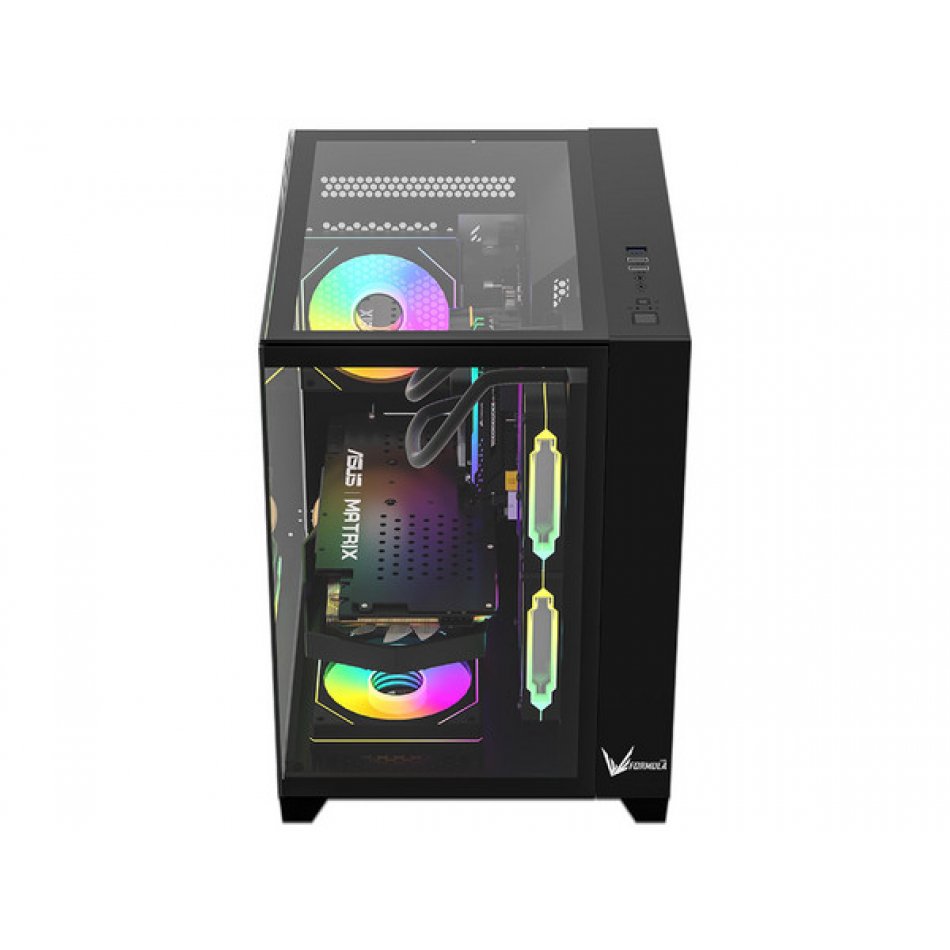 GABINETE GAMER FORMULA CRYSTAL Z9M FLOE, MID-TOWER, MICRO-ATX,…