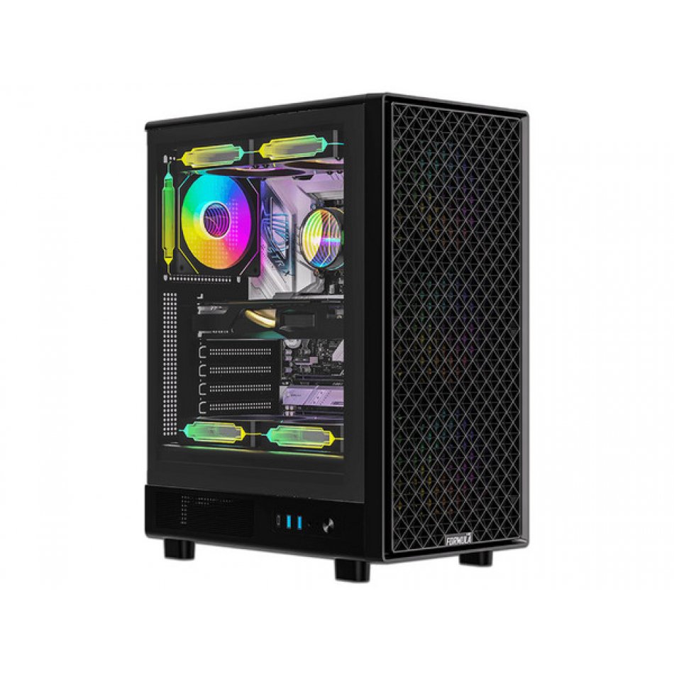 GABINETE GAMER FORMULA MANA DYNAMIC DUO, MID-TOWER, ATX, NEGRO…