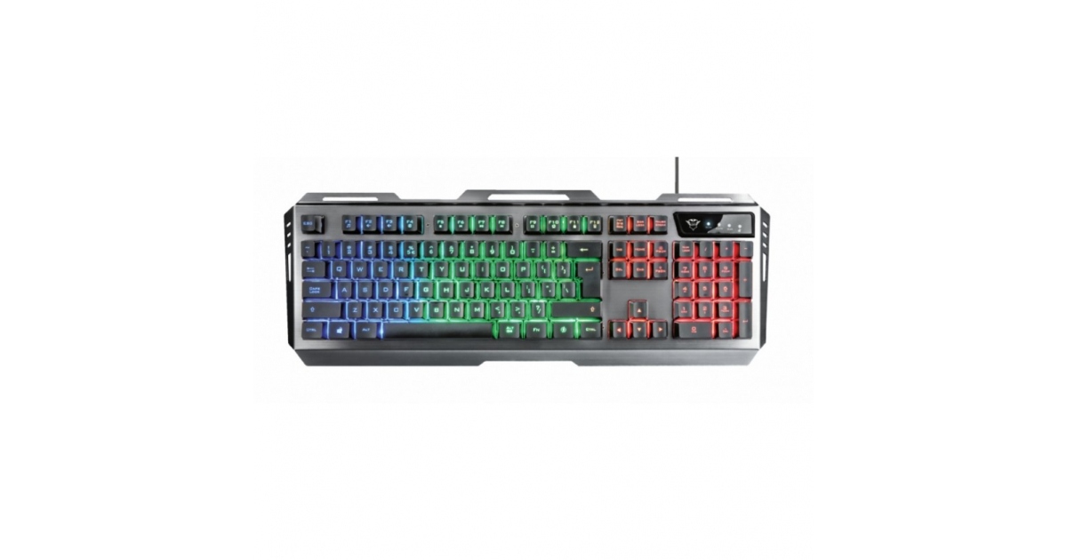 KIT GAMER DE TECLADO Y MOUSE TRUST GXT 845 TURAL, USB, NEGRO de…