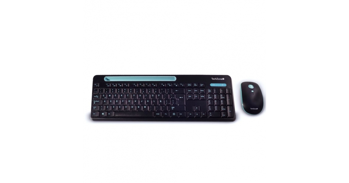 KIT DE TECLADO Y MOUSE TECHZONE TZ20COMB02-INA, INALÁMBRICO, USB,…