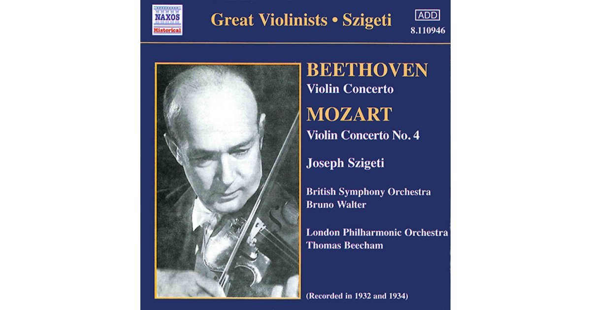 Great Violinist - Szigeti